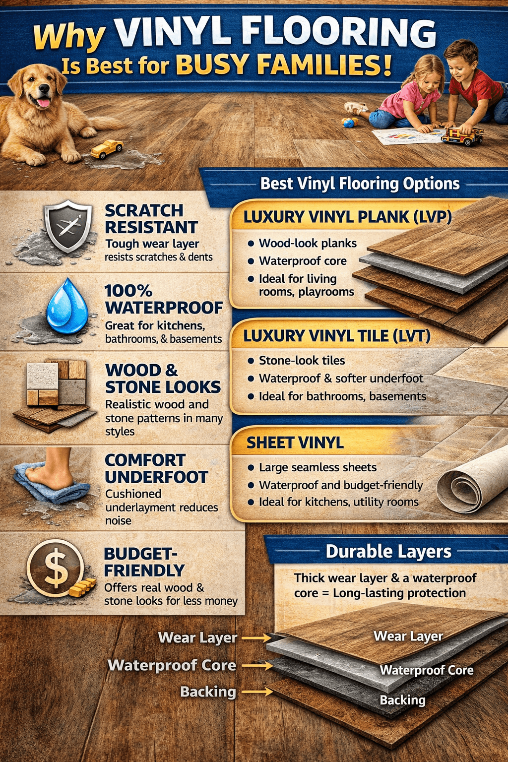 Best Vinyl flooring and Luxury Vinyl Plank Flooring